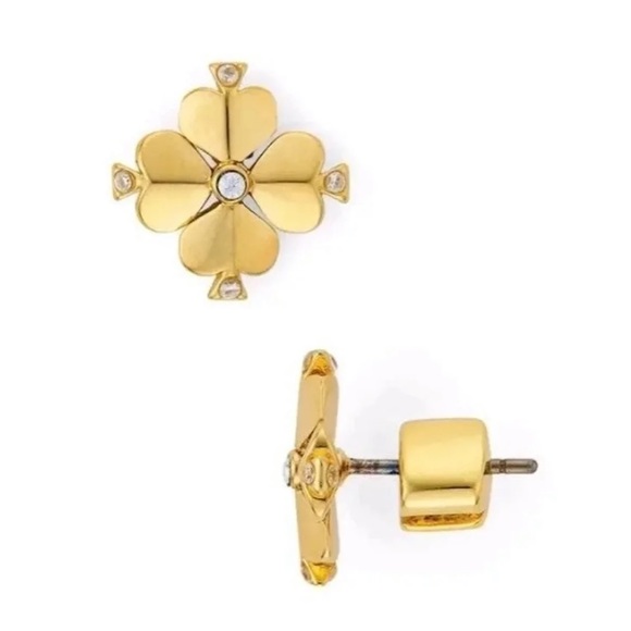 kate spade | Jewelry | 78 Kate Spade Legacy Logo Stud Earrings In Gold ...